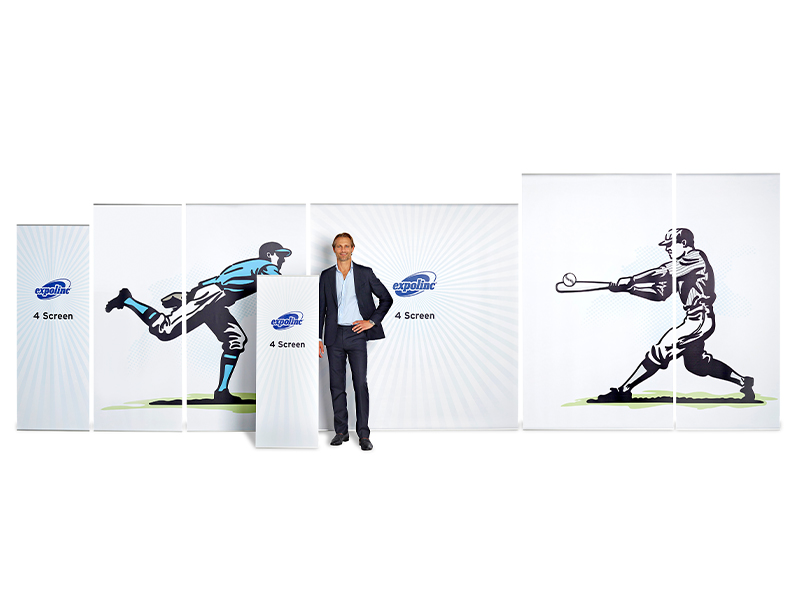 Expolinc 4Screen Classic Banner Stand | Alliance | Exhibitorease.com ...
