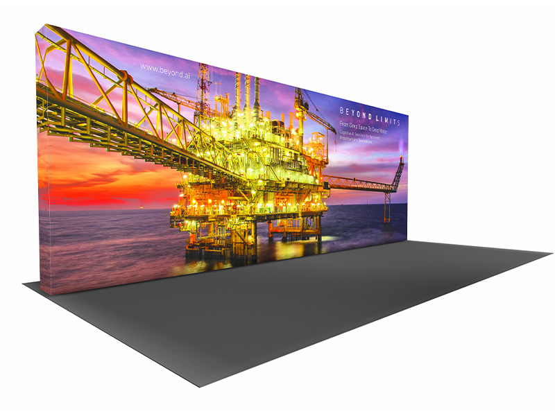 NEXT! 20ft Backlit SEG Inline Pop-up Display | Alliance | Exhibitorease ...