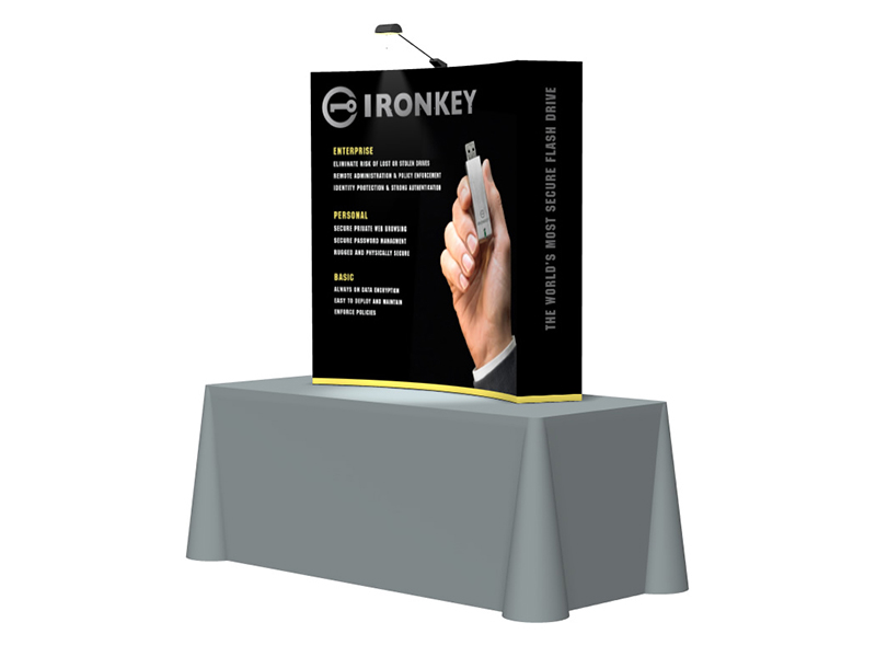 V-BURST 5ft Curved Fabric Tabletop Pop-up Display | Alliance ...