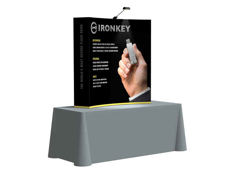 V-BURST 5ft Curved Fabric Tabletop Pop-up Display | Alliance ...