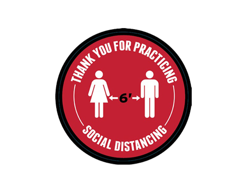 Social Distancing Vinyl Floor Decals | Alliance | Exhibitorease.com ...