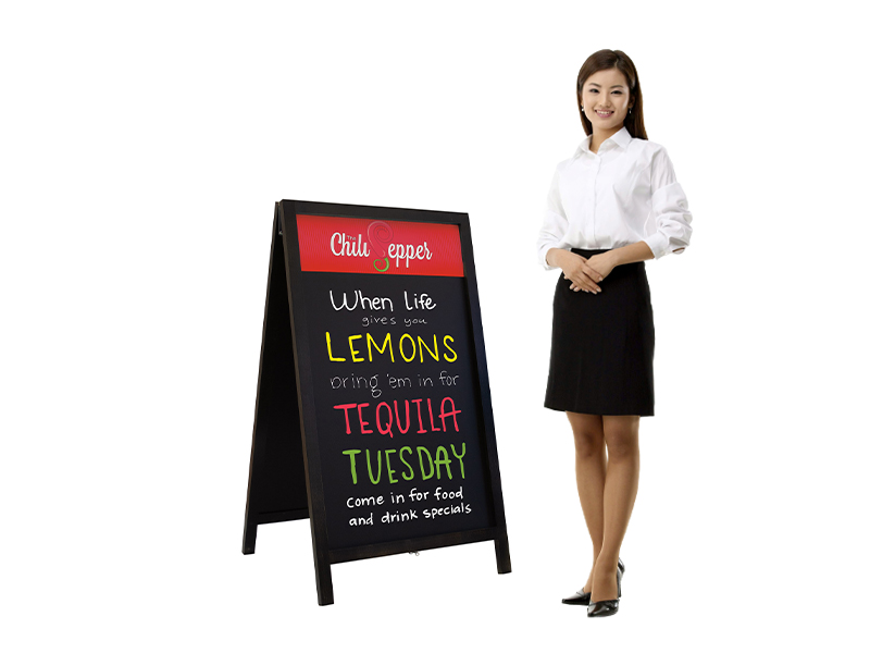 Deluxe Wood A-Frame Chalkboard Kit | Alliance | Exhibitorease.com ...